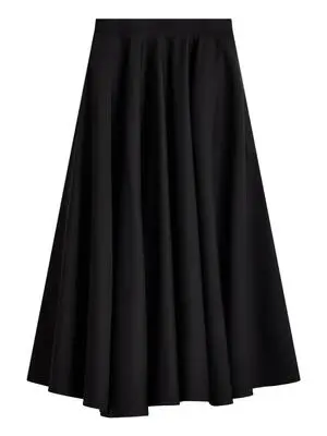 Scanlan Theodore Technical Midi Skirt - Black