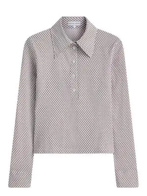 Scanlan Theodore Italian Chain Print Shirt - White.tan