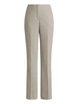 Scanlan Theodore Plaid Slim Leg Trouser - Sable