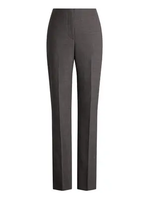 Scanlan Theodore Plaid Slim Leg Trousers - Truffle
