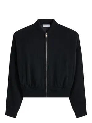 Scanlan Theodore Cashmere Wool Crew Bomber - Black