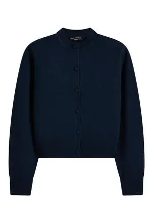 Scanlan Theodore Cashmere Shoulder Pad Cardigan - Navy