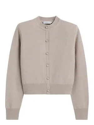 Scanlan Theodore Cashmere Shoulder Pad Cardigan - Tuile