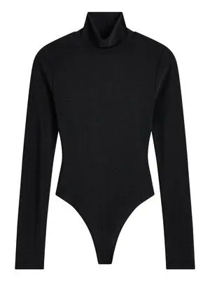 SCANLAN THEODORE Scanlan Theodore US Turtleneck Bodysuit With Lurex Knit