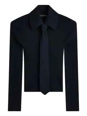 Scanlan Theodore Knit Tie Shirt - Navy
