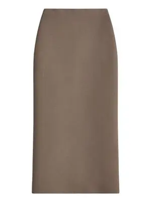 Scanlan Theodore Crepe Knit Pencil Long Skirt - Army