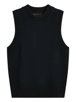 Scanlan Theodore Cashmere Wool Slim Tank - Black