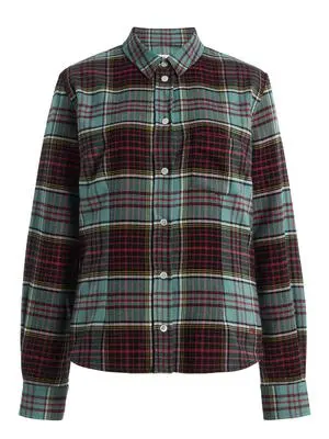 HIGH SPORT Cotton Long Sleeve Shirt - Plaid