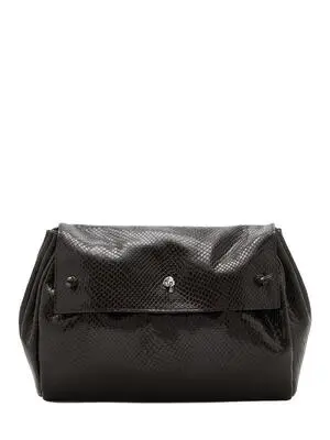 Staud Cy Leather Clutch Bag - Black