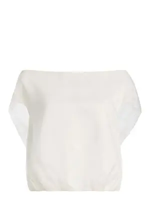Staud Larissa Silk Top - Ivory