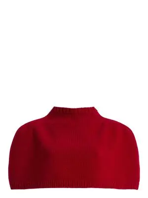HIGH SPORT Selma Wool-cashmere Shrug - Red