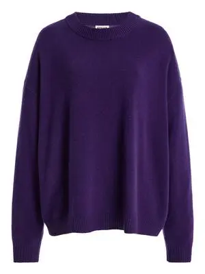Staud Serrano Relaxed Cashmere Sweater - Purple