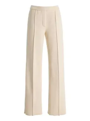HIGH SPORT Evie Corduroy Straight-leg Pants - Ivory