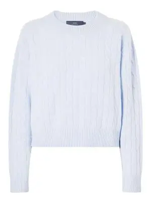 Arch4 Tinka Cable-knit Cashmere Sweater - Light Blue