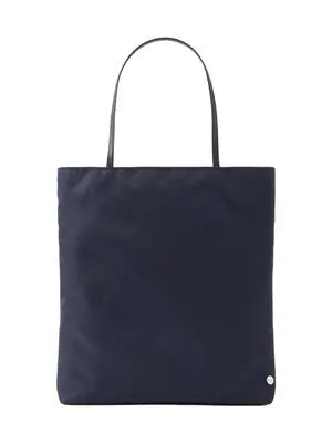 VALESQUE Thea Leather-trimmed Nylon Tote Bag - Blue