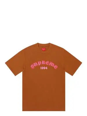 Supreme Old English Glow Short Sleeve Top - Orange
