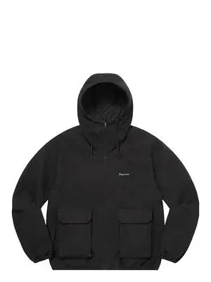 Supreme Cotton Hooded Jacket - Black