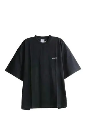 Vetements Logo-print Oversized T-shirt - Black