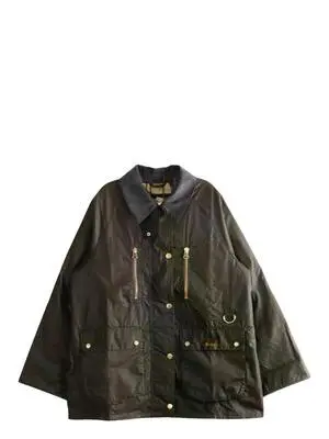 BARBOUR Barbour Waxed Cotton Jacket With Corduroy Collar