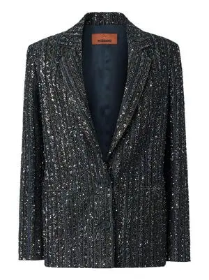 Missoni Striped Lamé Knit Blazer - Multicoloured