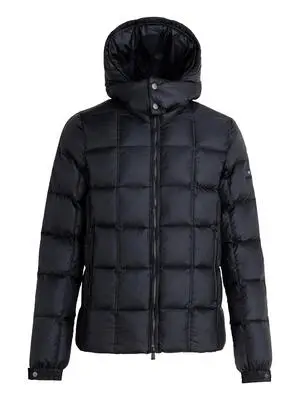 TATRAS Quilted Down Hooded Overcoat - Blue