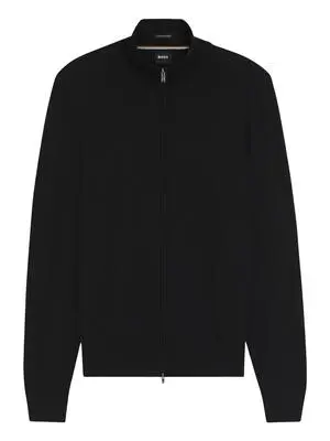 Hugo Boss Zip-up Sweater - Black