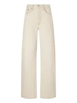 AGOLDE Arc Mid-waist Wide-leg Jeans - Neutrals