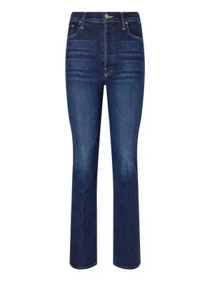 MOTHER The Tripper Flood High-waist Flared Jeans - Blue