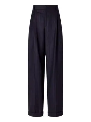 Polo Ralph Lauren Polo Ralph Lauren Pinstriped Wool Pants Navy
