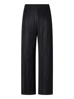 PLEATS PLEASE Issey Miyake Plissé Wide-leg Trousers - Black