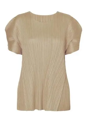 PLEATS PLEASE Issey Miyake Bouquet Plissé Blouse - Neutrals