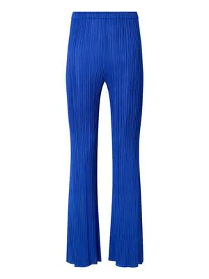 PLEATS PLEASE Issey Miyake Plissé Straight-leg Pants - Blue