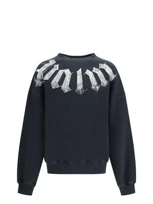 Palm Angels Oversized Logo Sweatshirt - Black