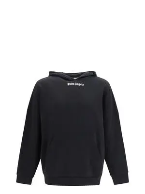Palm Angels Classic Logo Oversized Hoodie - Black