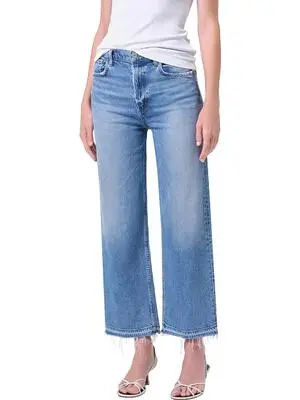 AGOLDE Agolde Ren High Rise Ankle Wide Leg Jeans