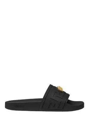 Versace Medusa Slide Sandals - Black