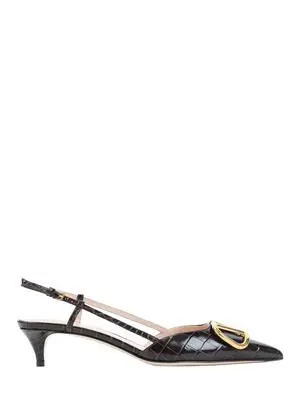 Valentino Garavani Vlogo Signature Slingback - Brown