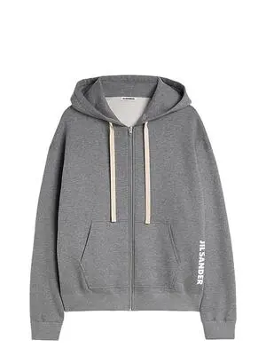 JIL SANDER Drawstring Logo Hoodie - Koala