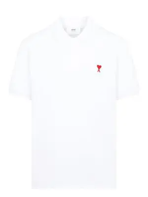 AMI Paris Polo Shirt - White