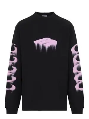 Balenciaga L/s Medium Fit T-shirt - Black