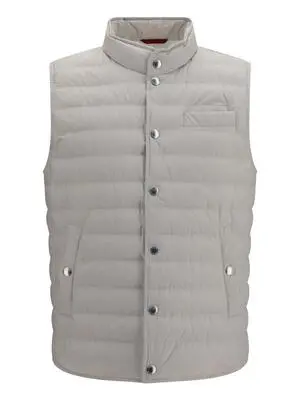 Brunello Cucinelli Sleeveless Padded Gilet - White