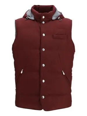 Brunello Cucinelli Brunello Cucinelli Sleeveless Hooded Gilet Multicolor