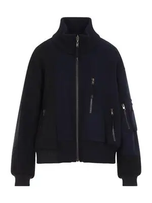 MAISON MARGIELA Reversible Spliced Bomber Jacket - Blue