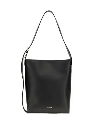 JIL SANDER Cannolo Tote - Black