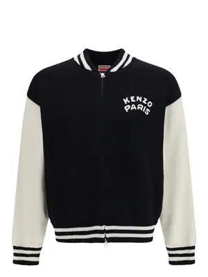 Kenzo Emblem Varsity Cardigan - Black