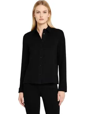 Majestic Filatures French Terry Long Sleeve Shirt Jacket - Noir