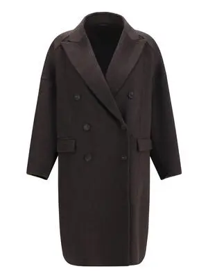 Brunello Cucinelli Cashmere Mid Length Coat - Brown