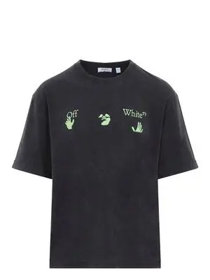 Off-White Bacco Arrow Skate T-shit - Black