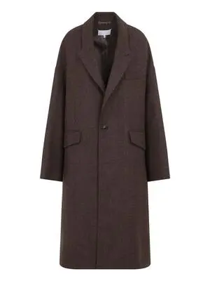 MAISON MARGIELA Oversized Cocooning Coat - Brown