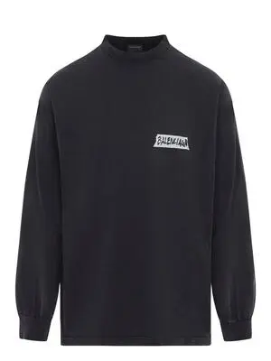 Balenciaga Balenciaga L/S Large T-Shirt Men Black